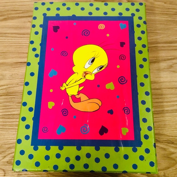 Warner Bros. | Accents | Vintage Looney Tunes Tweety Bird Storage Box ...